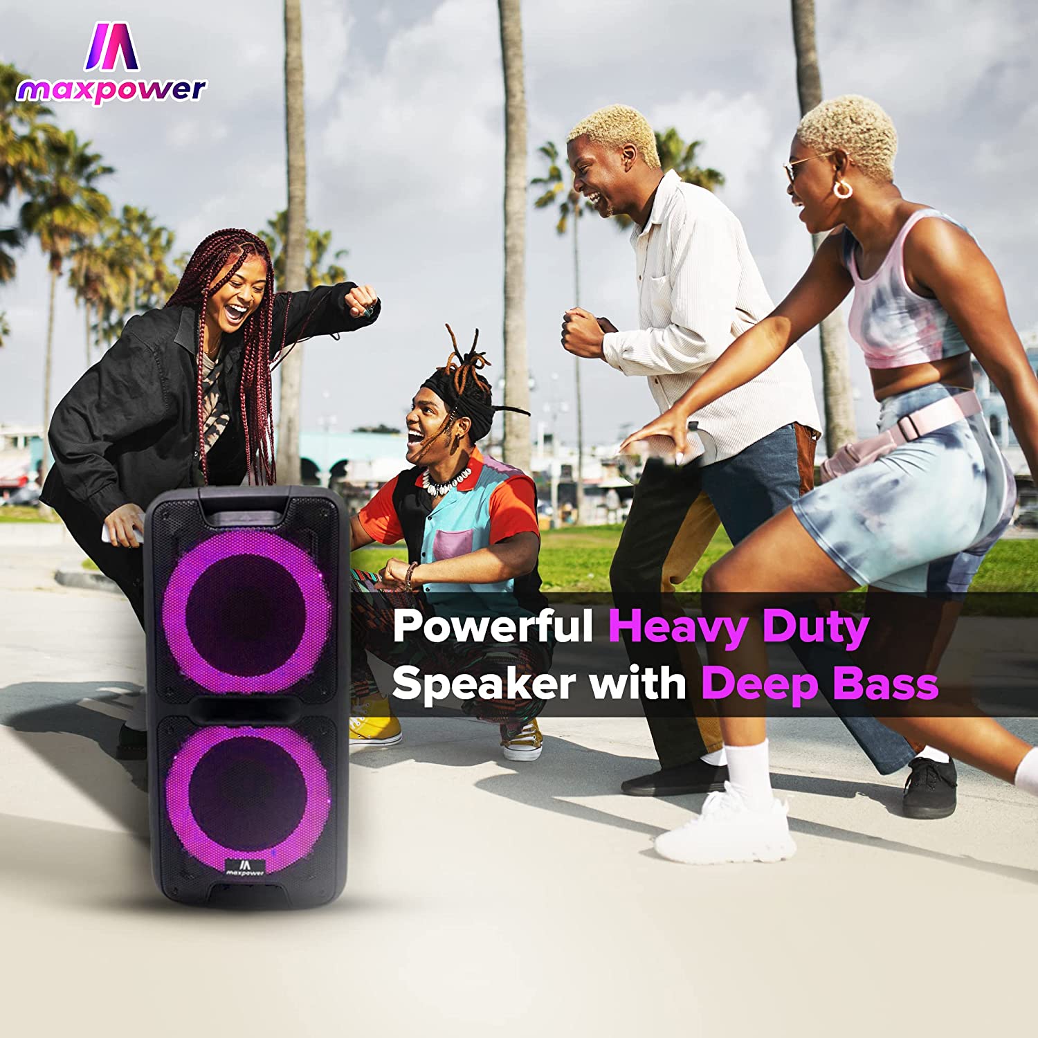 Max Power Karaoke Speaker - UltraBoom-10 MPD109XB Bluetooth Subwoofer